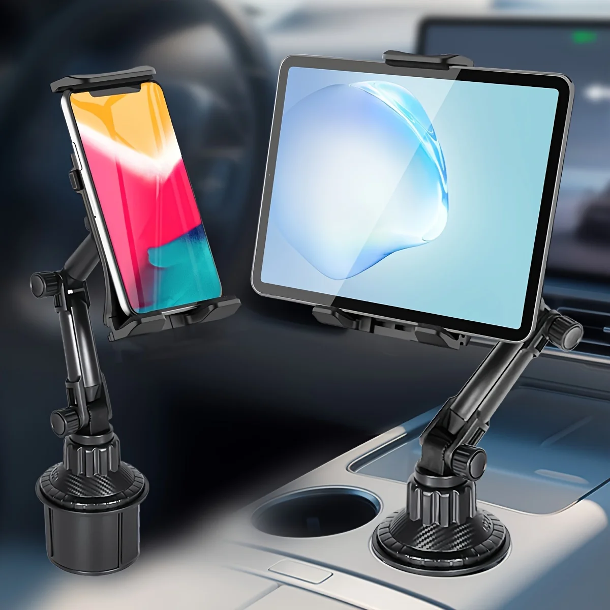 Tablet-Cup-Holder-Mount-360-Adjustable-Smartphone-Holder-Car-270-Tilt ...