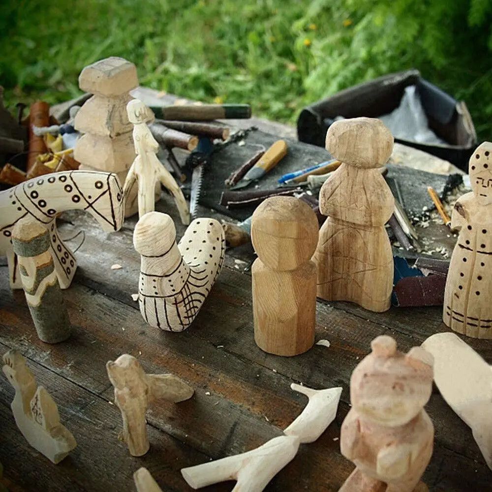 5-15PCS-Basswood-Carving-Wood-Block-Kit-Turing-Blank-Exercises-Craft ...