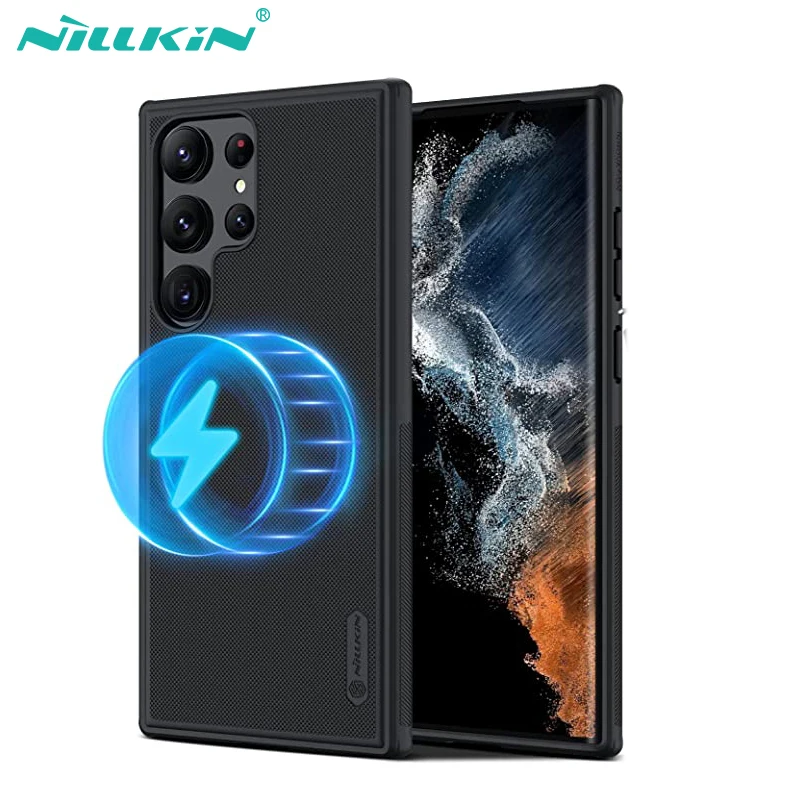 NILLKIN-Capa-de-Carregamento-Magn-tica-Sem-Fio-Frosted-Shield-Pro-Capa-Magsafe-para-Samsung ...