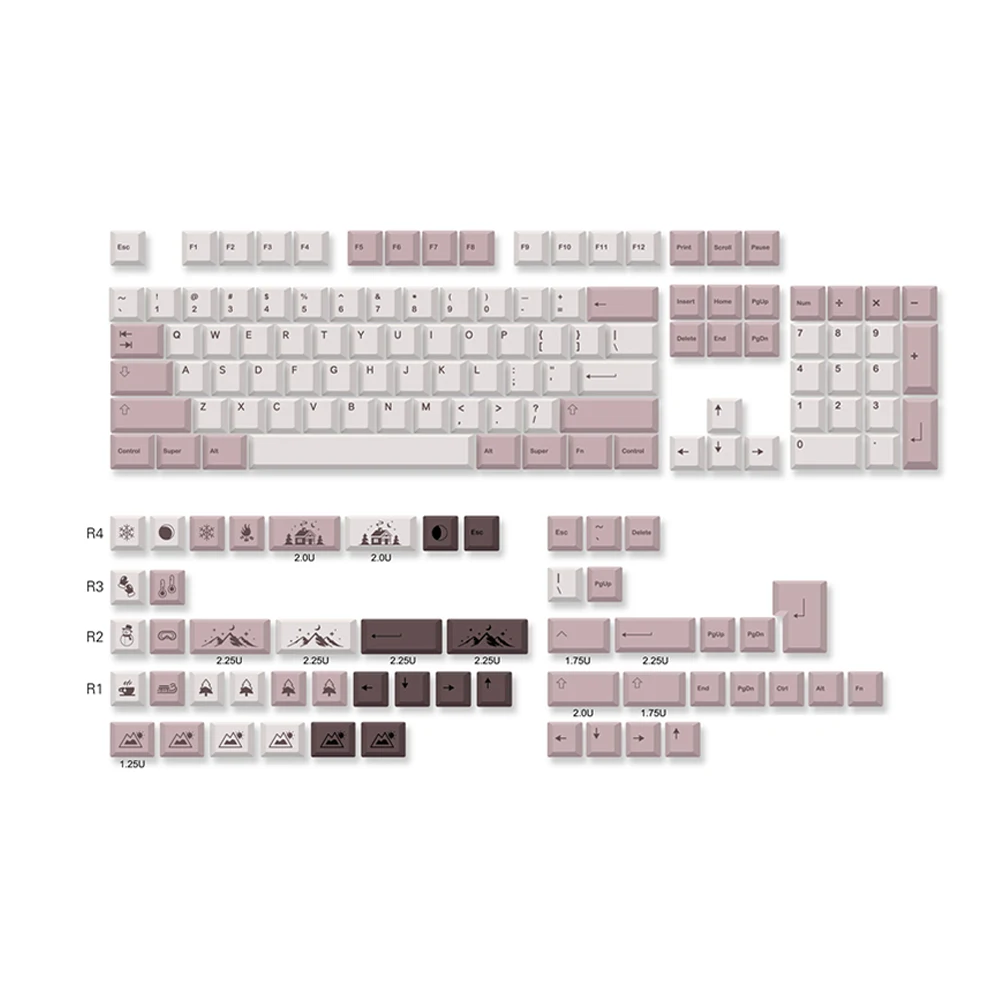 Universal Pbt Keycap Mda Profile Dye-sub Double-shot Diy Keycaps For ...