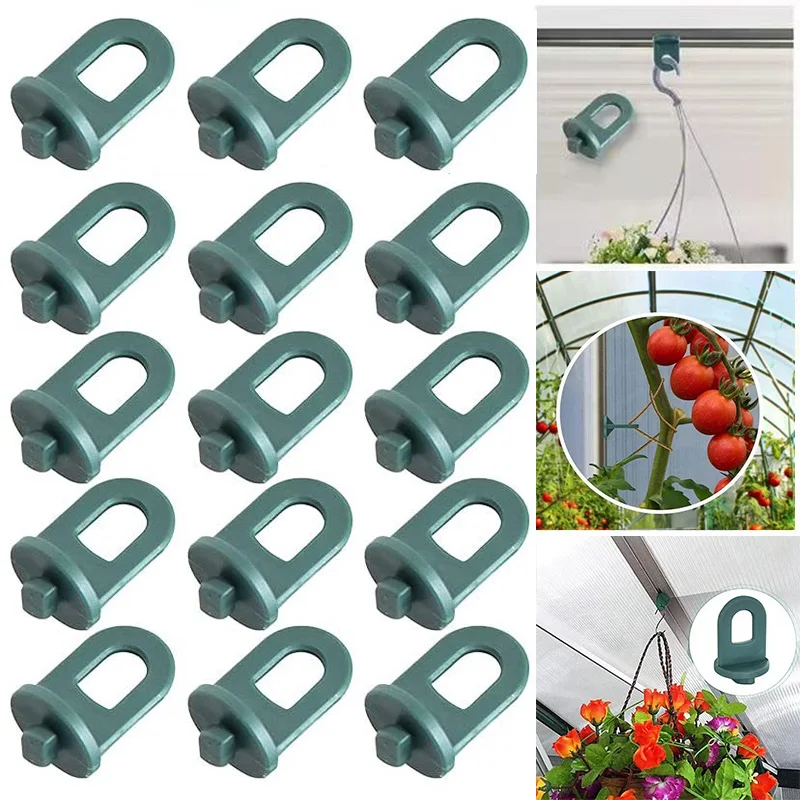 10-50Pcs-Greenhouse-Hanging-Hooks-Fastener-Slideway-Buckle-Plant ...