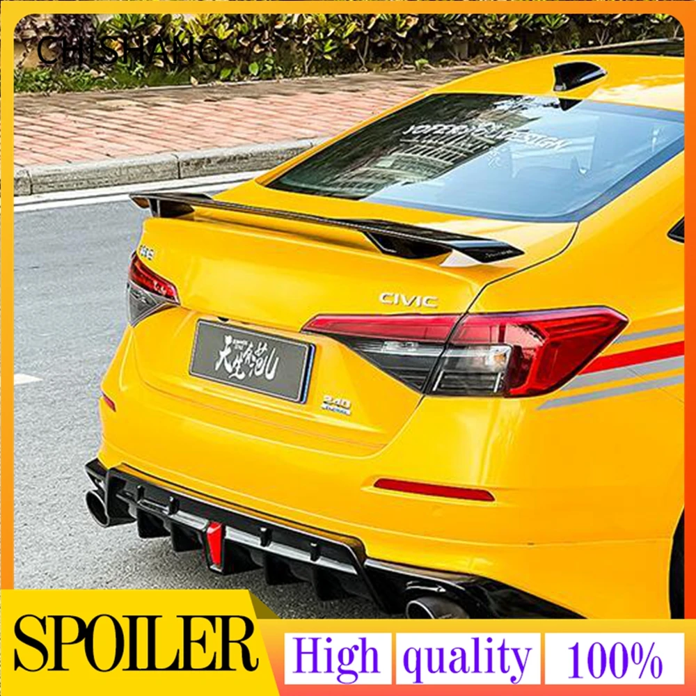 Carbon-Black-Rear-Trunk-Lid-Boot-Car-Spoiler-Wings-Tails-For-Honda ...