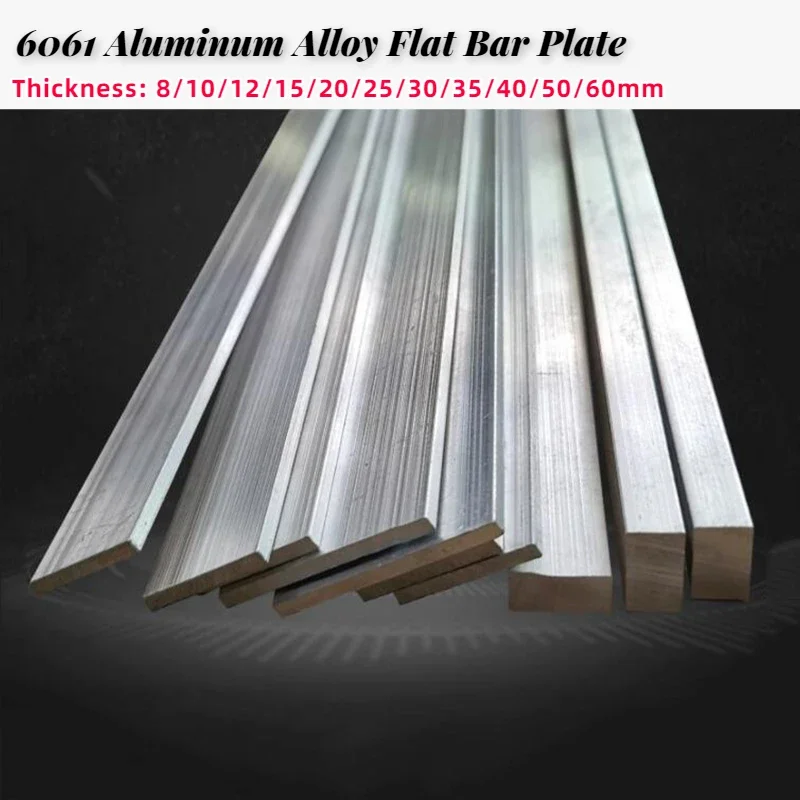 6061-Aluminum-Alloy-Flat-Bar-Plate-Thickness-8mm-10mm-12mm-15mm-20mm-To ...