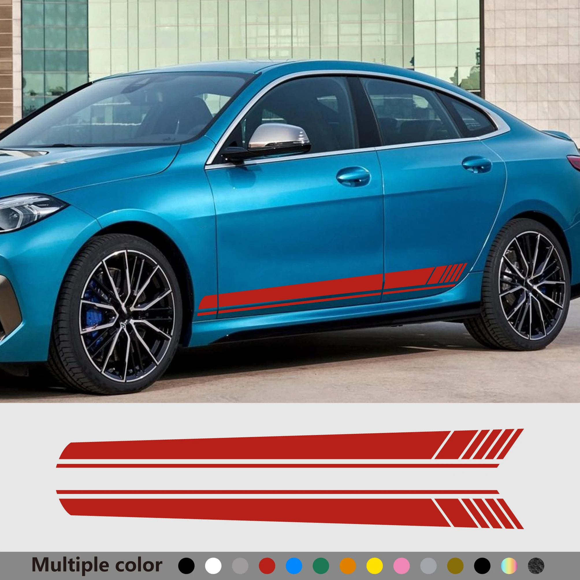 Universal-Car-Side-Door-Vinyl-Sticker-Long-Stripes-Decal-Auto-Tuning ...