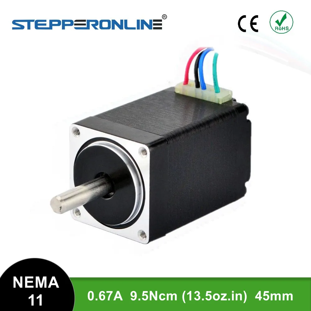 Nema 11 Bipolar Stepper Motor 4 lead 1.8deg 9.5Ncm (13.5oz.in) 0.95A ...
