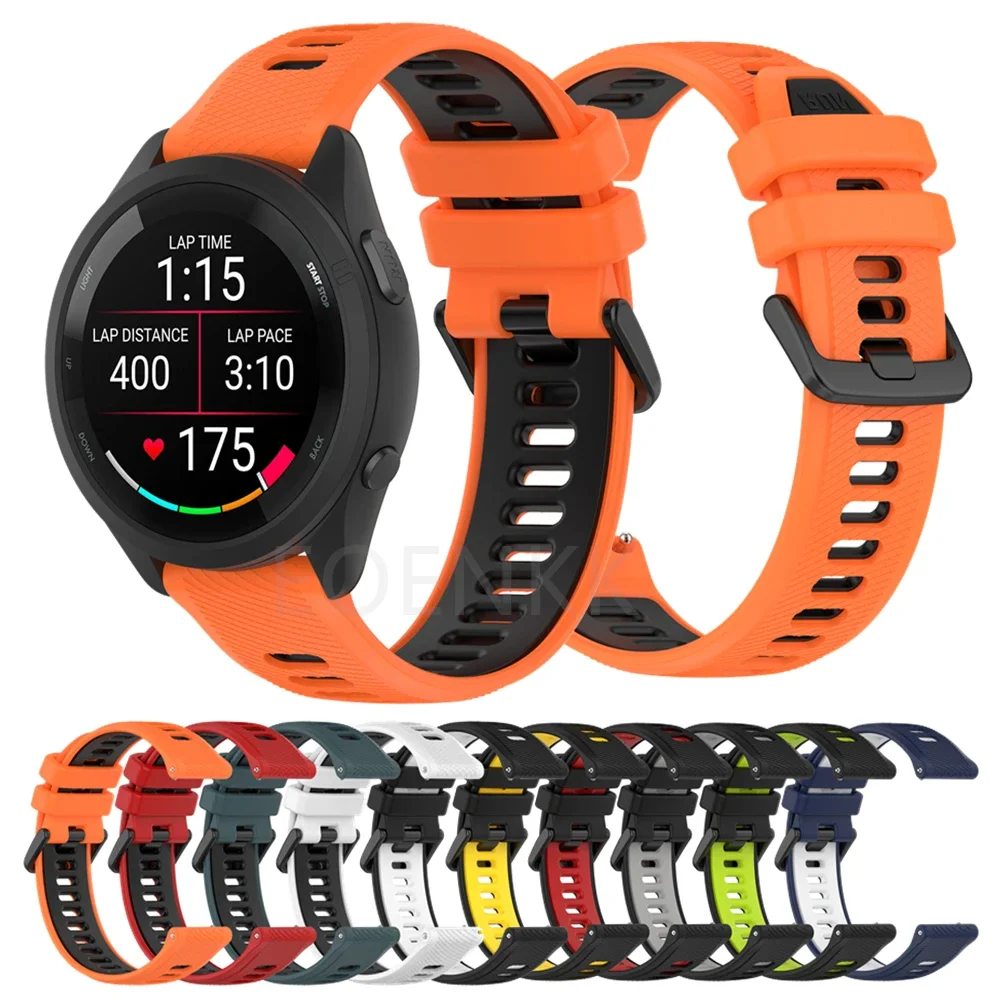 Silicone Wrist Strap For Garmin Forerunner 165 265S 265 255 255S 645 55 ...