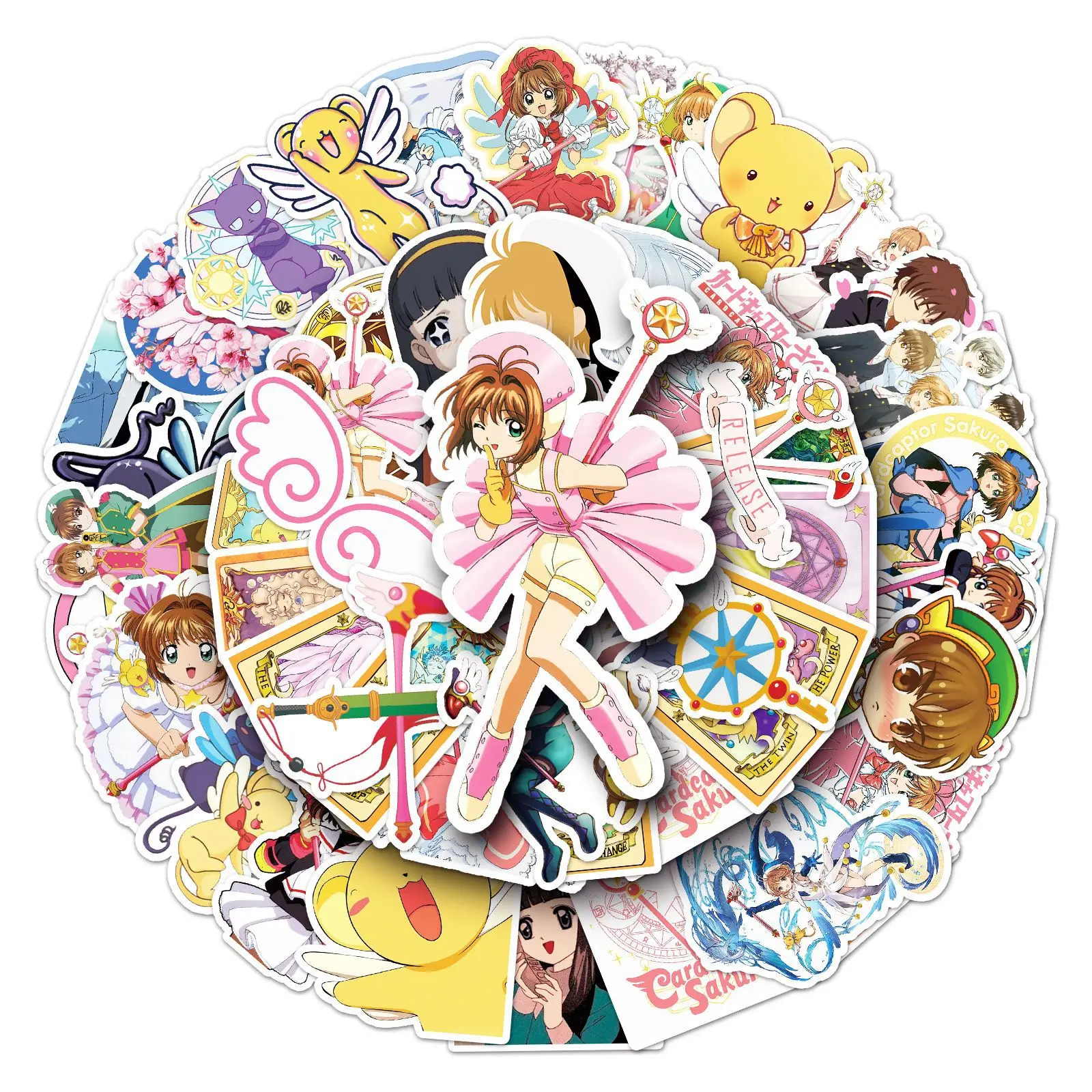 50pcs-Cartoon-Cardcaptor-Sakura-Stickers-Girl-DIY-Water-Bottle ...
