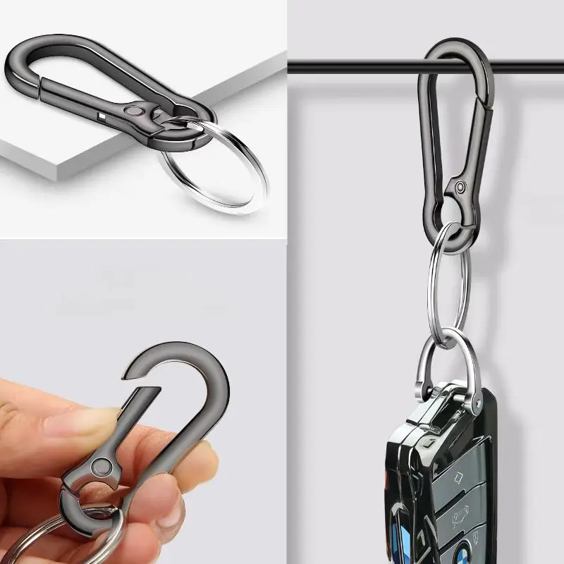 Zinc-Alloy-Car-Key-Chain-Anti-Lost-Keychain-With-KeyRing-Simple-Gourd ...