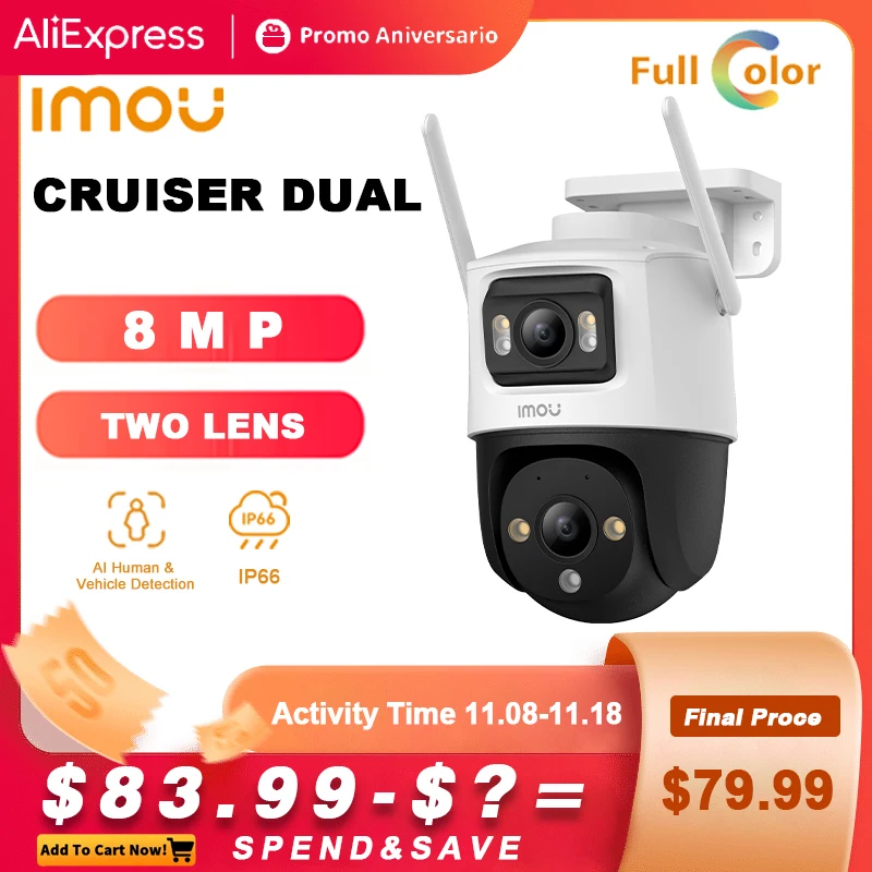IMOU-8MP-PT-Camera-Cruiser-Dual-IP66-Dual-Lens-3-5MP-Outdoor-AI-Human ...