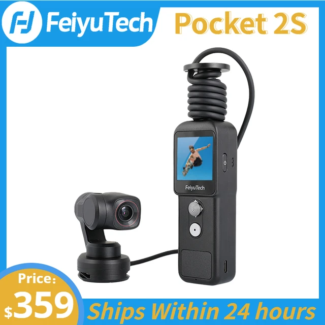 FeiyuTech Feiyu Pocket 2S 3-Axis Gimbal Camera Split Design Magnetic ...