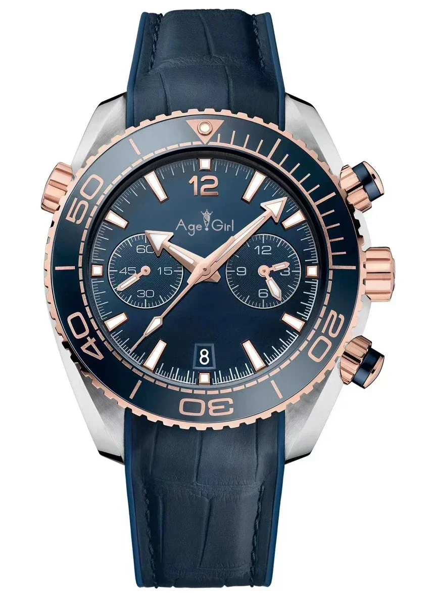 Reloj-deportivo-de-lujo-para-hombre-cron-grafo-de-cuarzo-acero ...