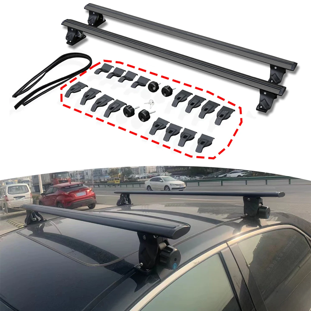 2PCS-fit-for-Ford-Maverick-Lockable-Roof-Rail-Rack-Rooftop-Luggage ...