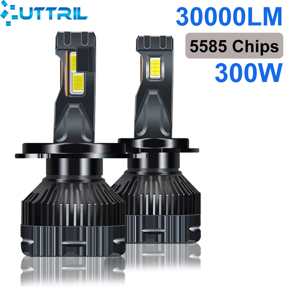 Faro LED para coche H4 H7 Canbus 300W 30000LM H1 H8 H9 H11 9005 HB3 ...