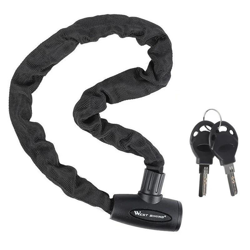 WEST-BIKING-Anti-theft-Bicycle-Lock-MTB-Road-Bike-Safety-Chain-Lock ...