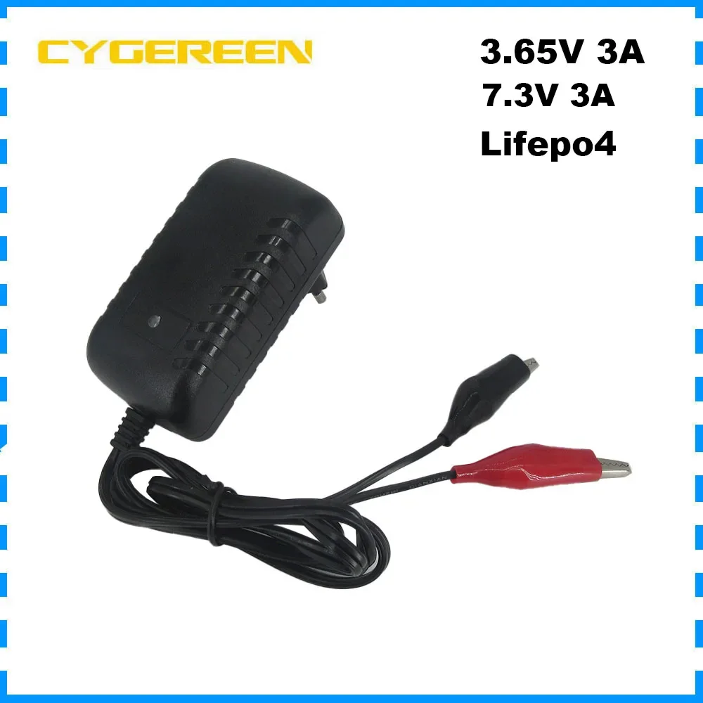 3.65V 3A Lifepo4 Battery Fast Charger 3.2V 3.3V 3A For 1S 10AH 20AH ...