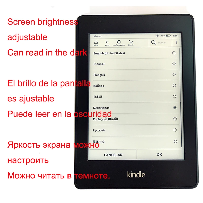 Kindle-Paperwhite-Touch-Screen-Ebook-com-luz-de-fundo-leitura-noite-6-E ...