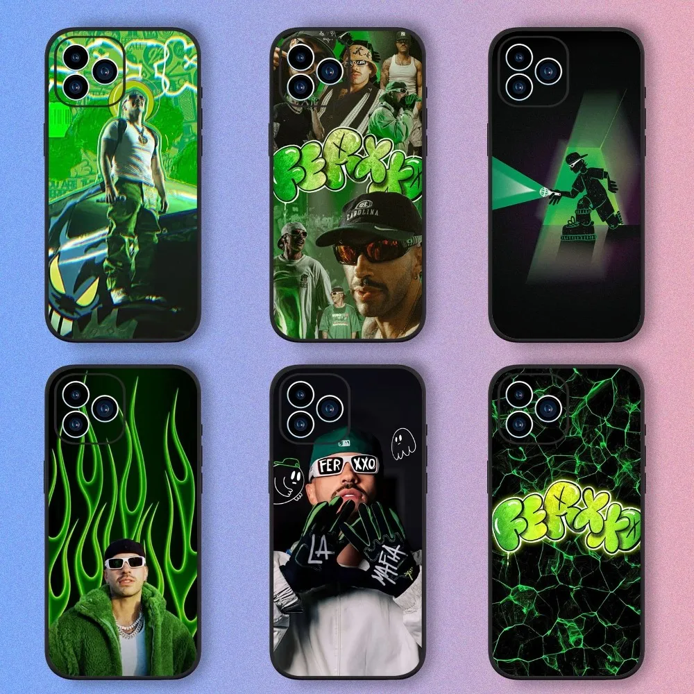 Funda-de-tel-fono-rapero-Feid-Ferxxo-carcasa-negra-de-silicona-mini ...