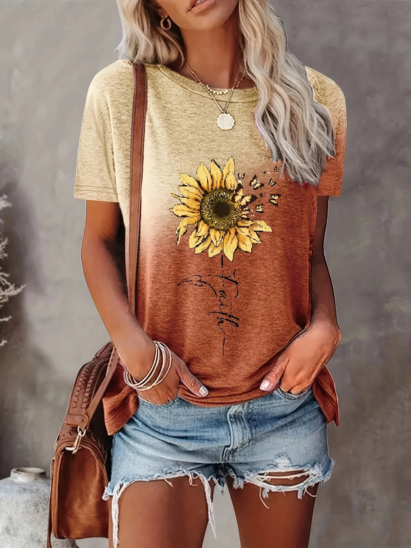 Summer-Color-Sunflower-3D-Print-T-shirts-Women-Streetwear-Casual ...