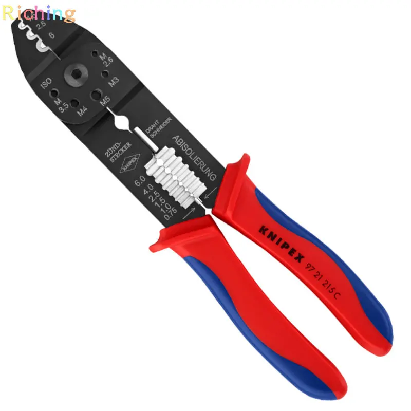 Knipex 97 21 215 C Terminal Crimping Stripping Pliers Non Insulated ...