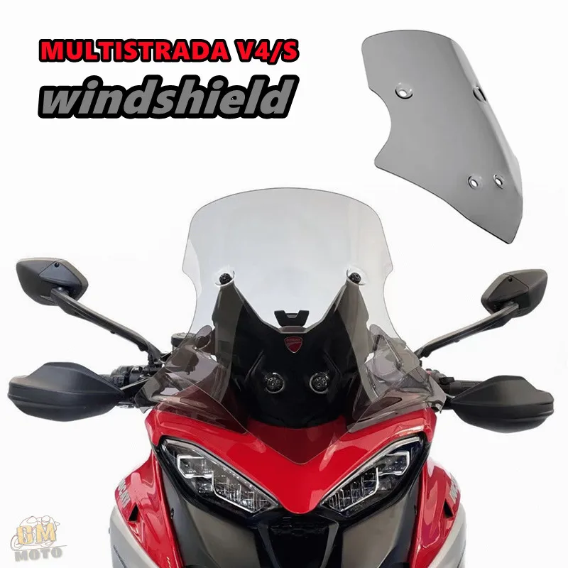 For-DUCATI-MULTISTRADA-MTS-V4-S-SPORT-Windshield-Windscreen-Windproof ...