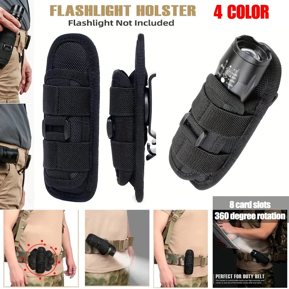 Outdoor-Tactical-Flashlight-Pouch-Holster-Molle-Belt-360-Degrees ...