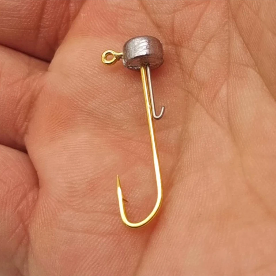 5pcs/lot 0.7g 5g Crank Jig Head Fishing Hook Ned Rig Jig Bait Fishhook ...