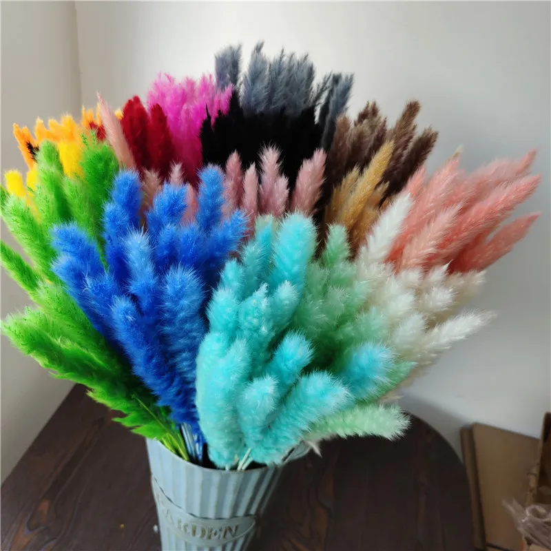Natural Dried Flower Pampas Reed Rabbit Bunny Tail Grass Gem Flowers ...
