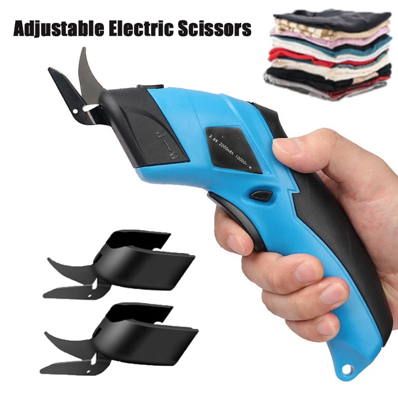 3-6V-Fabric-Rechargeable-Electric-Scissors-Wireless-Battery-Cutter ...