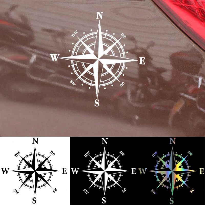 Universele-Navigatie-Kompas-Auto-Stickers-Vinyl-Decal-Motorfiets ...