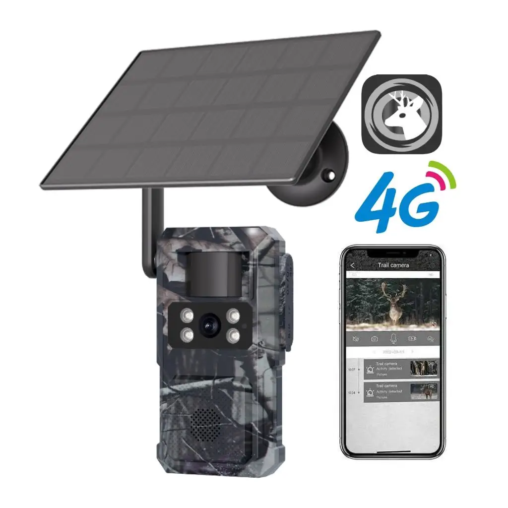 4G LTE Solar Powered Trail Camera Photo Traps with Cloud Storage ...