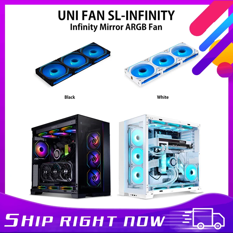 Lian Li Uni Fan Sl Infinity 120, Espelho Daisy Chain Argb Fan, L ...