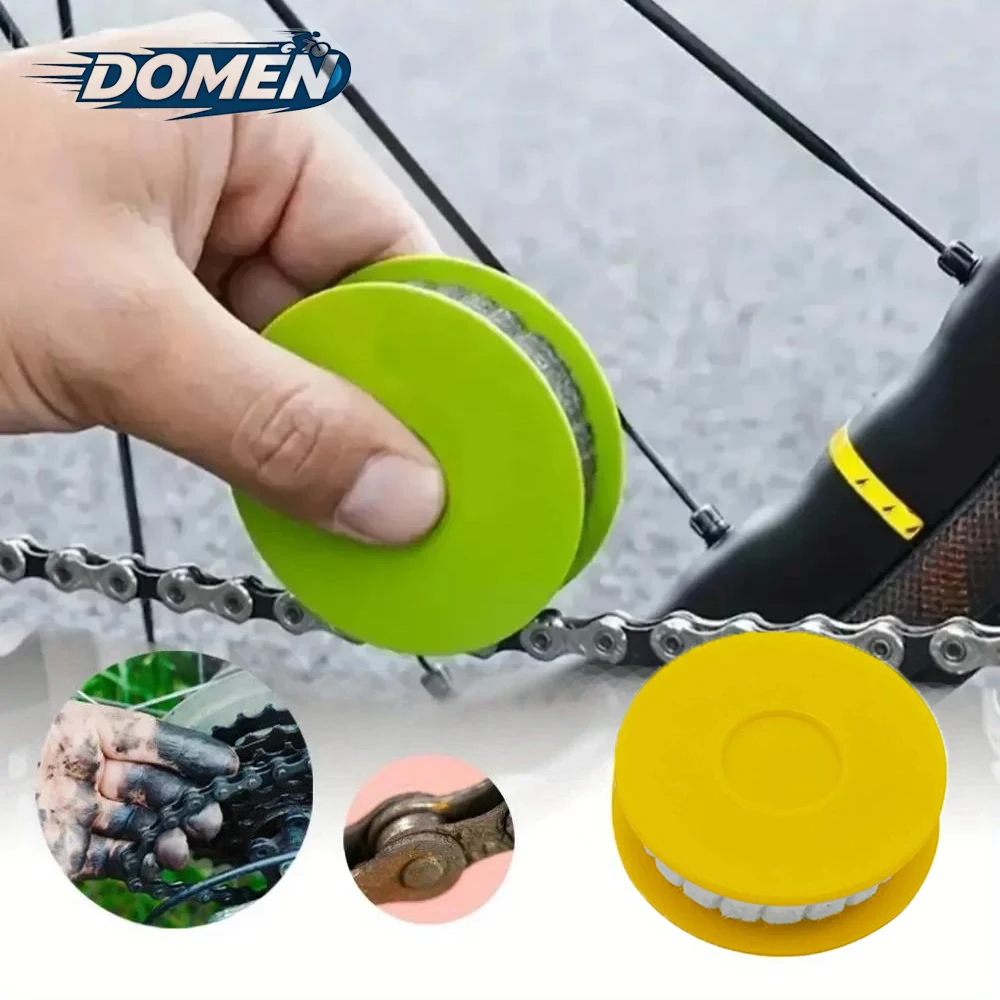 DOMEN Bike Chain Lubricator Oiler Bicycle Chains Oil Roller Cleaning ...