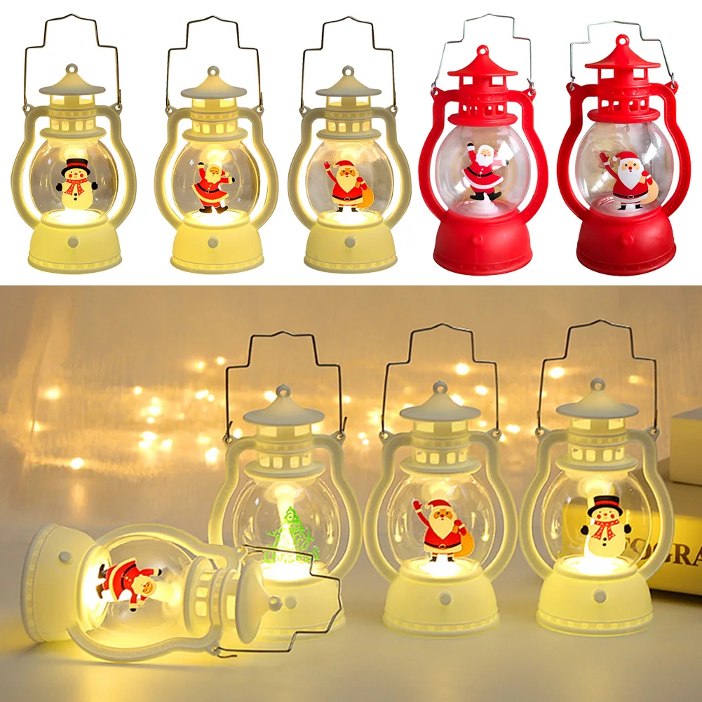 Christmas-Portable-Lantern-Battery-Operated-Santa-Claus-Snowman-Oil ...