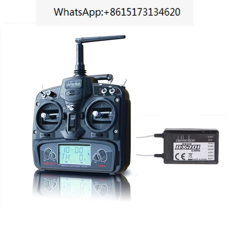 Walkera-DEVO-7-Remote-Controller-Radio-2-4-GHz-7-Channel-DSSS-Model-RC ...