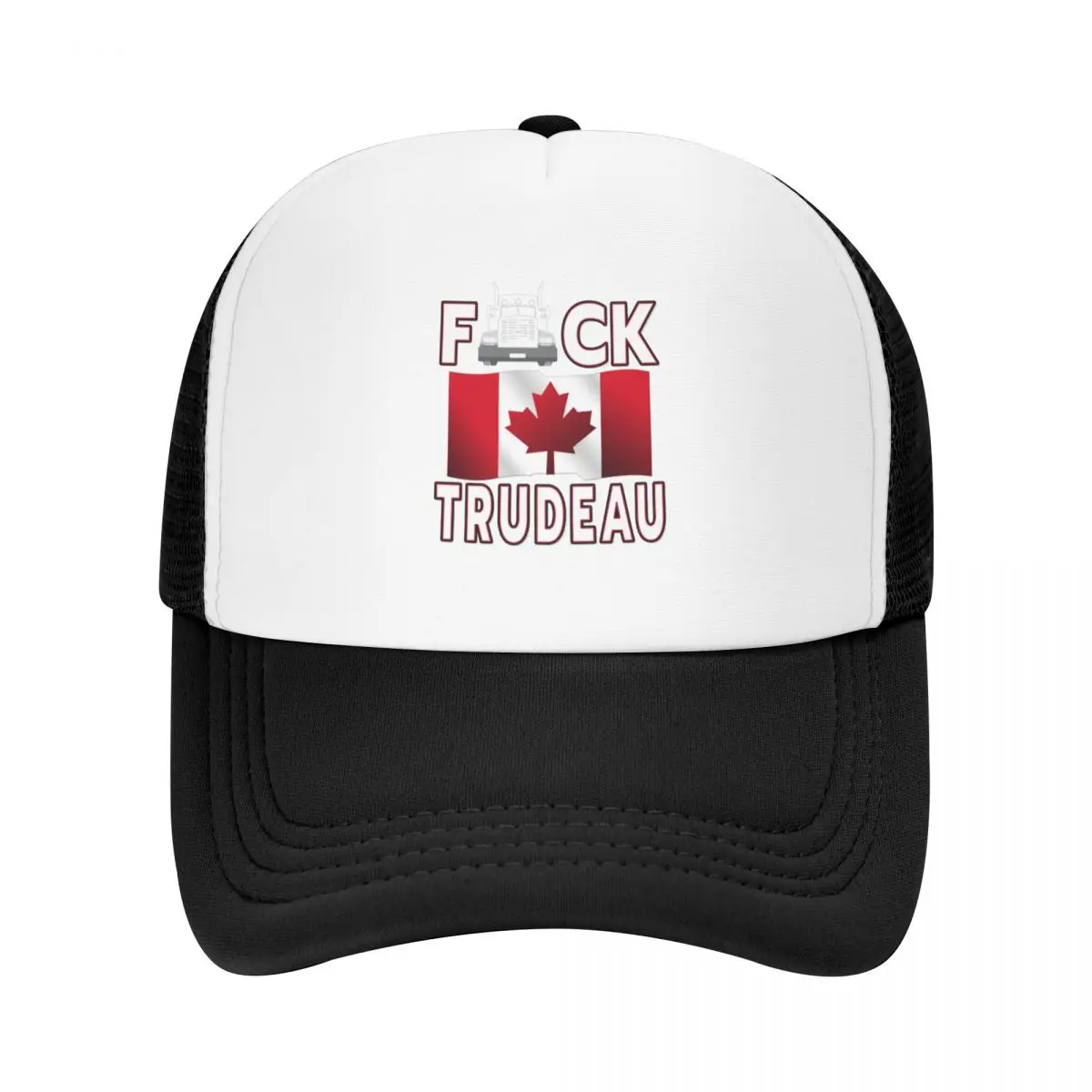 F-CK-TRUDEAU-SAVE-CANADA-FREEDOM-CONVOY-OF-TRUCKERS-WHITE-Baseball-Cap ...