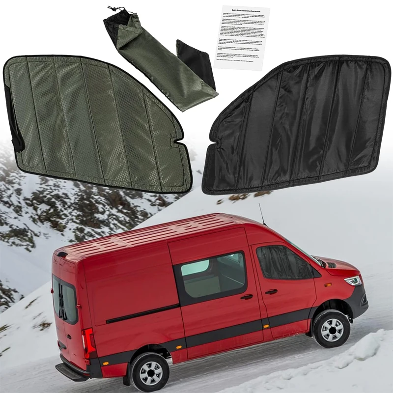 One Pair Insulated Blackout Front Door Covers Driver and Passenger Side ...