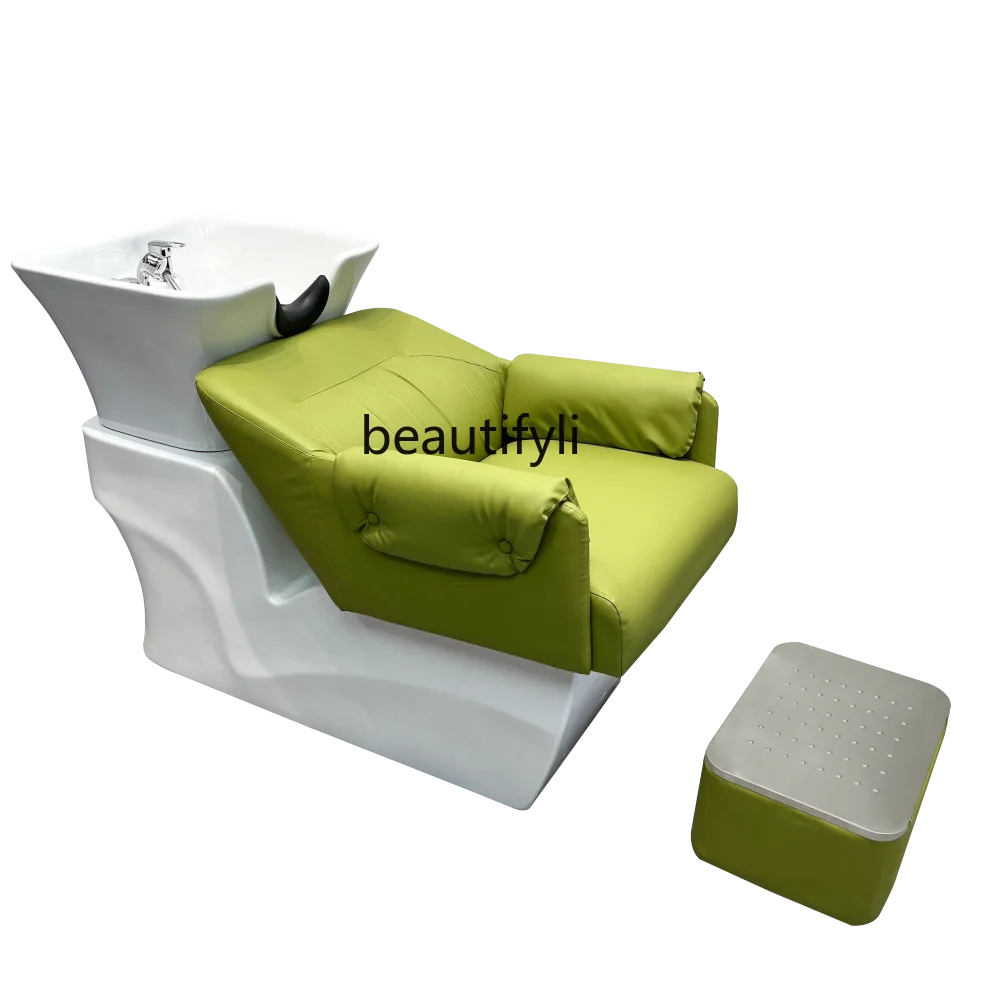 Lying-Half-Shampoo-Chair-Hair-Saloon-Dedicated-Flushing-Bed-Massage ...