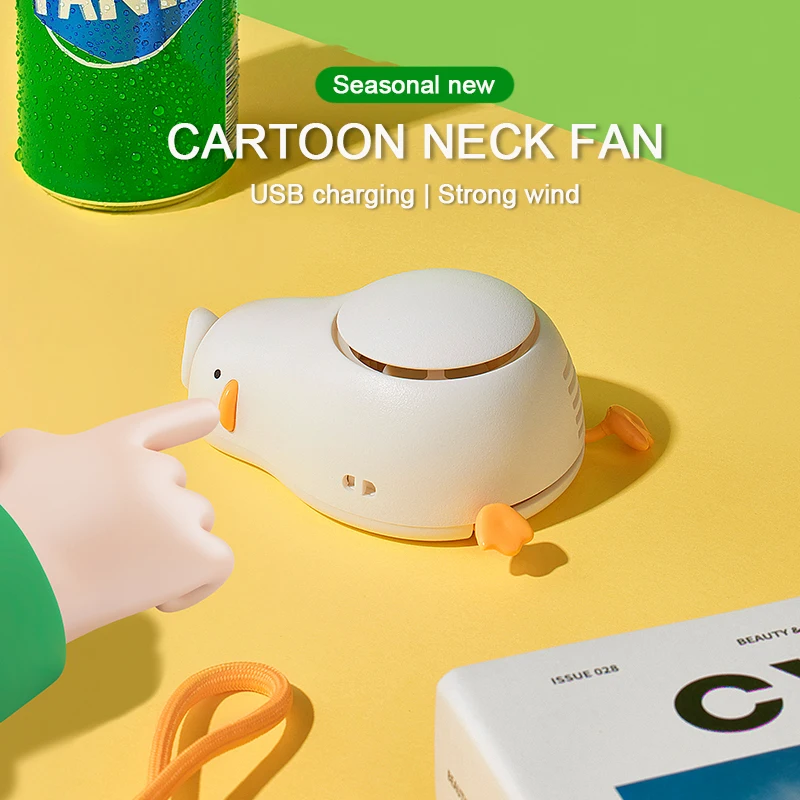2023-New-Portable-Lying-Duck-800mAh-3-gear-Handheld-pocket-fan ...