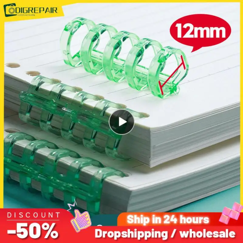 5-hole-loose-leaf-Binder-ring-notebook-Spiral-Circles-Rings-buckle-clip ...