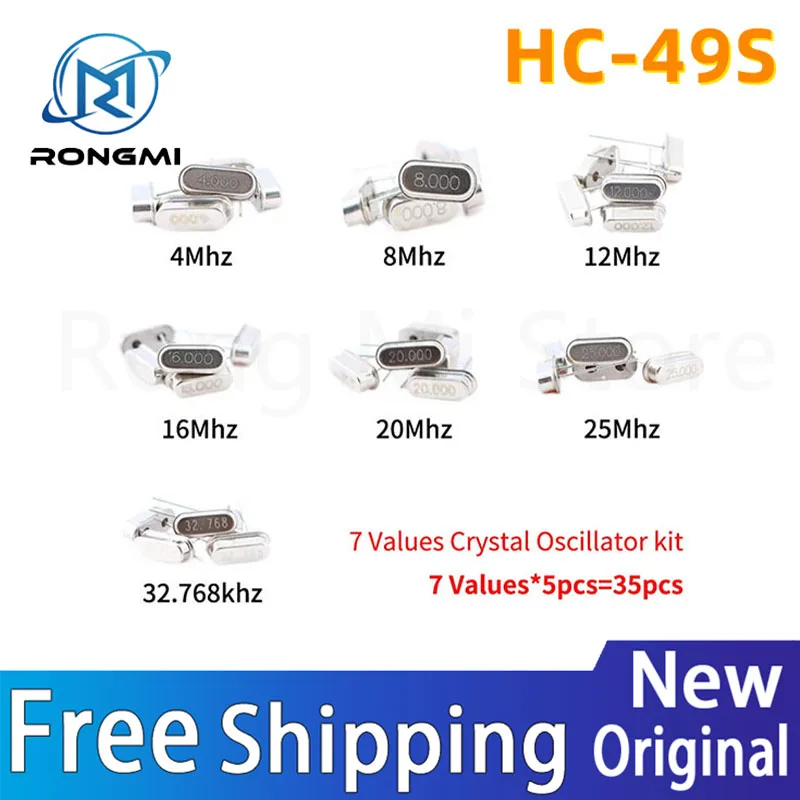 Hc-49s Crystal Oscillator Electronic Kit Resonator Ceramic Quartz ...