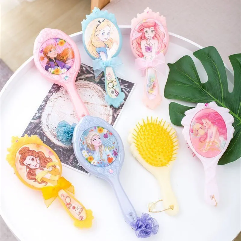 16 Style Disney Frozen Comb for Girls Disney Princess Ariel Rapunzel ...