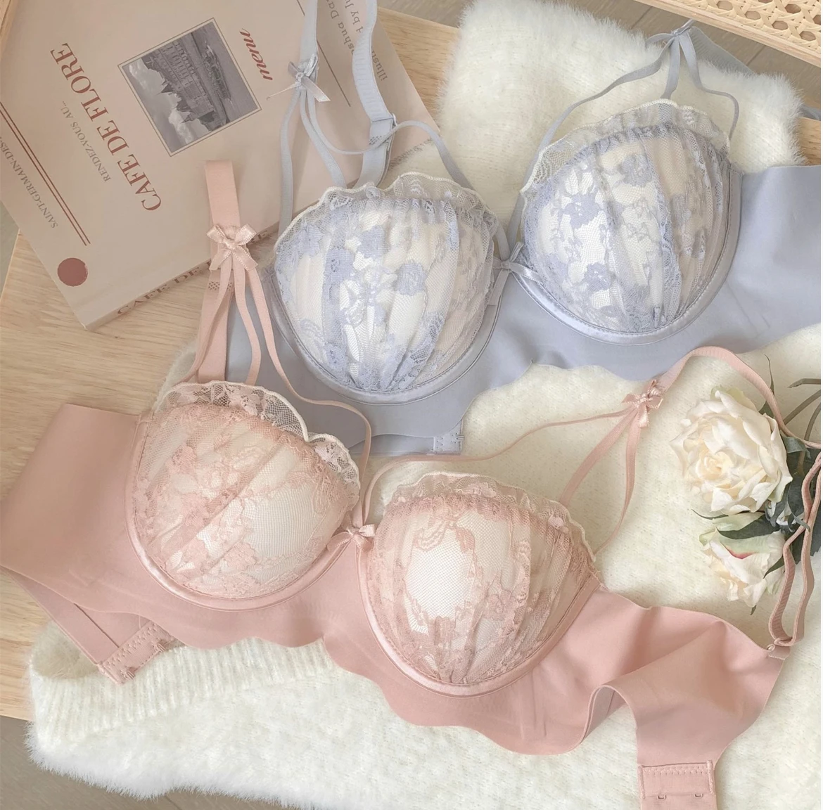 Women-s-sexy-bras-pushed-upwards-gathered-together-fully-enjoying ...