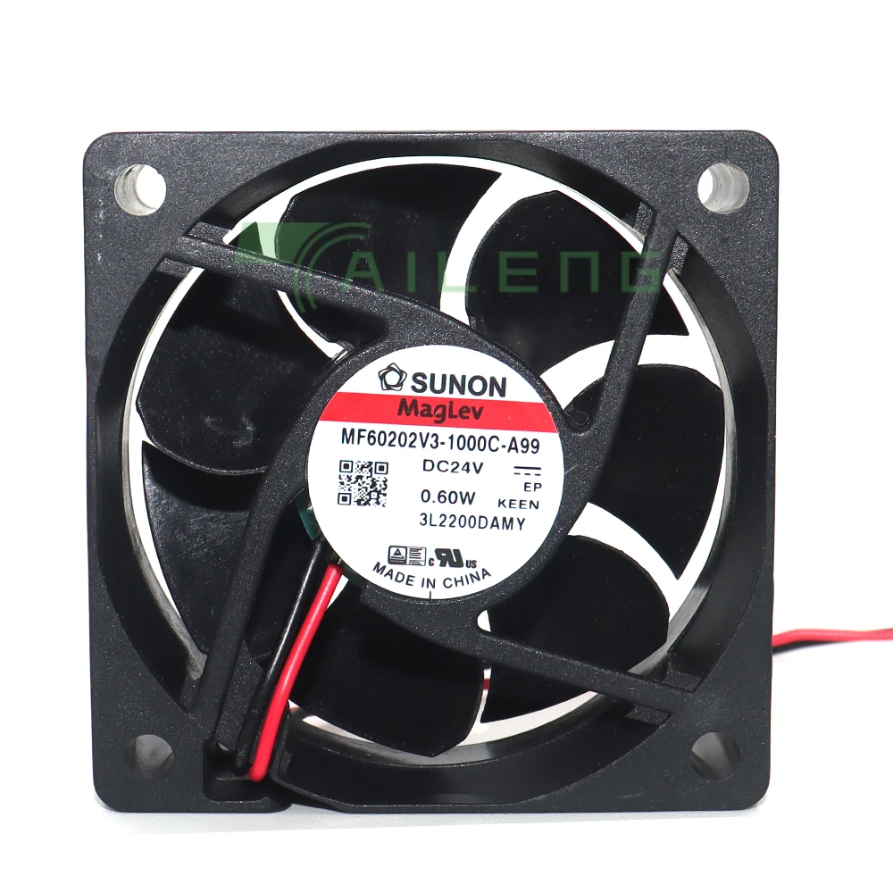 Quiet-60mm-3D-Printer-Fan-MF60202V3-1000C-A99-New-For-Sunon-6020-24V ...