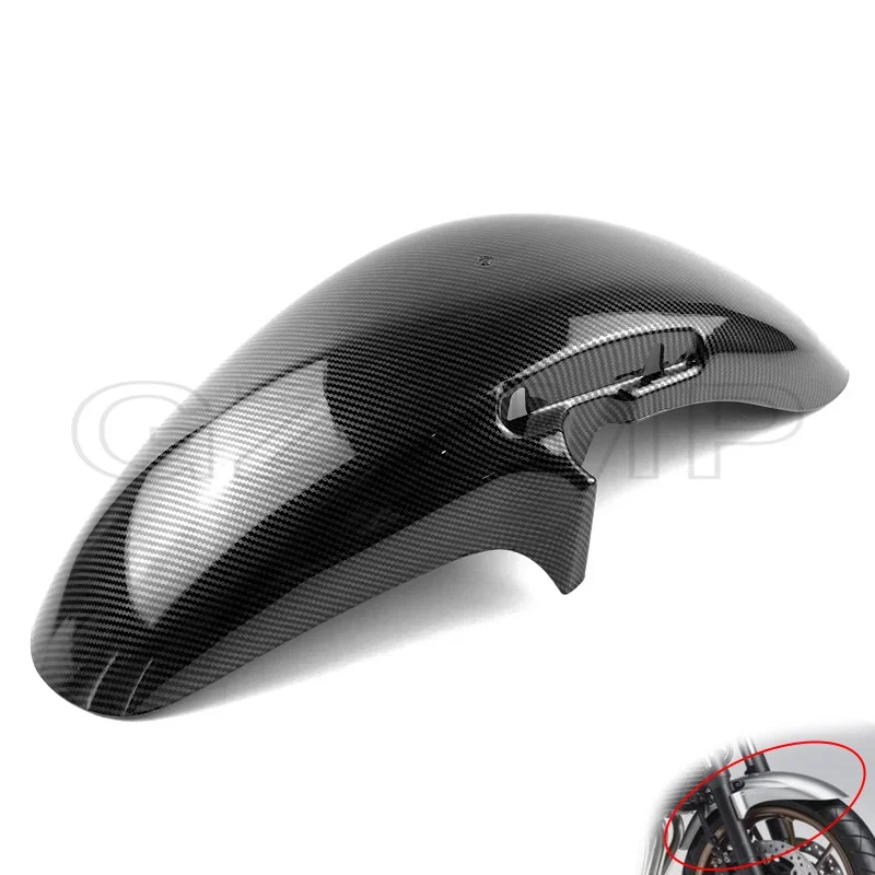 Motorcycle-Carbon-Fiber-Pattern-Front-Mudguards-Fender-Mud-Splash-Guard ...