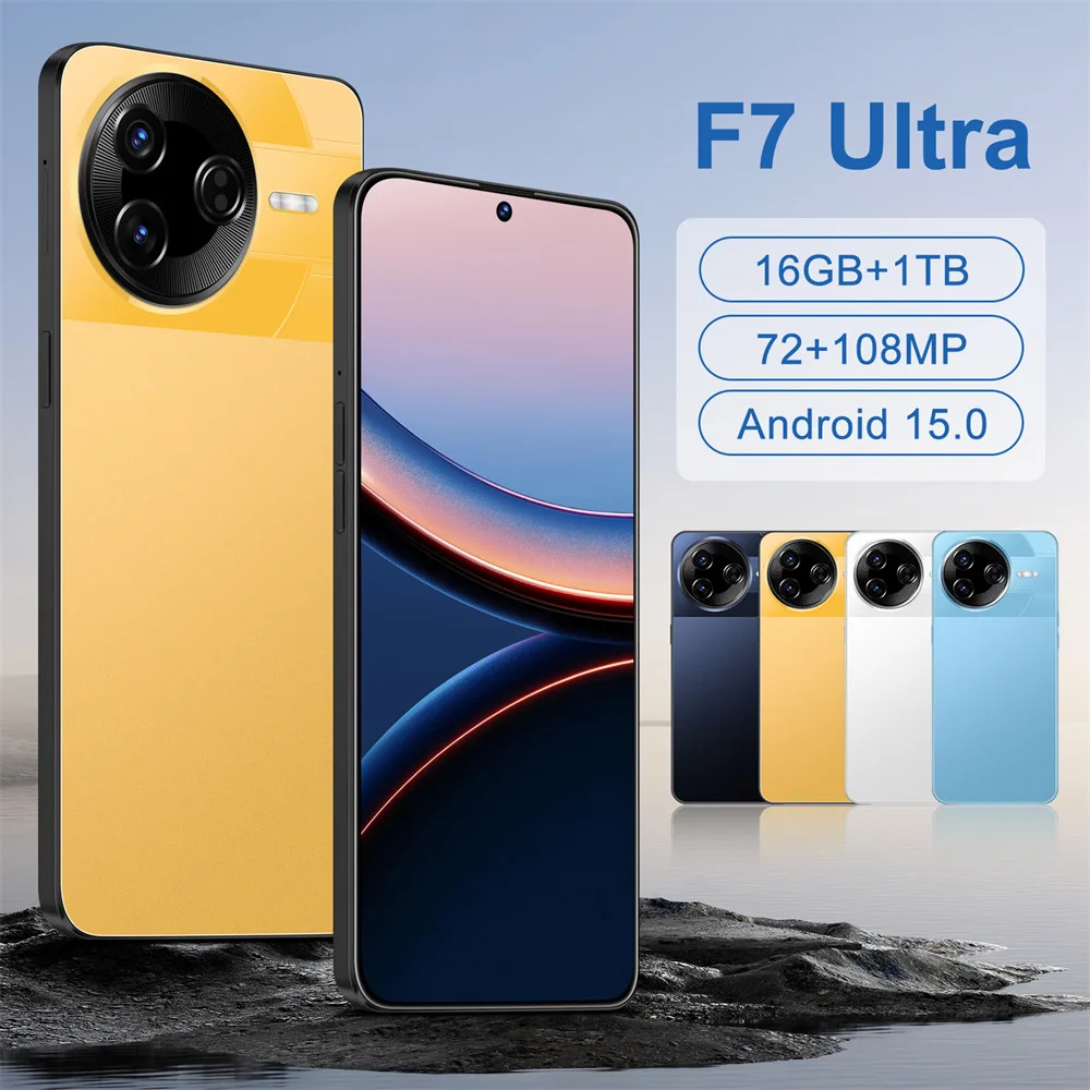 New F7 Ultra Original Smartphone Global Version Mobile Phones 7.3inch ...