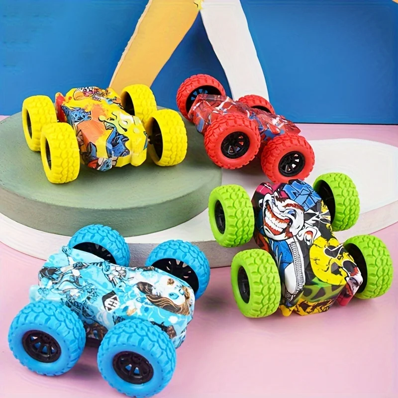 Graffi-Rotation-Car-Mini-Stunt-Toy-Double-Sided-3D-Flip-Control-Toy-Car ...