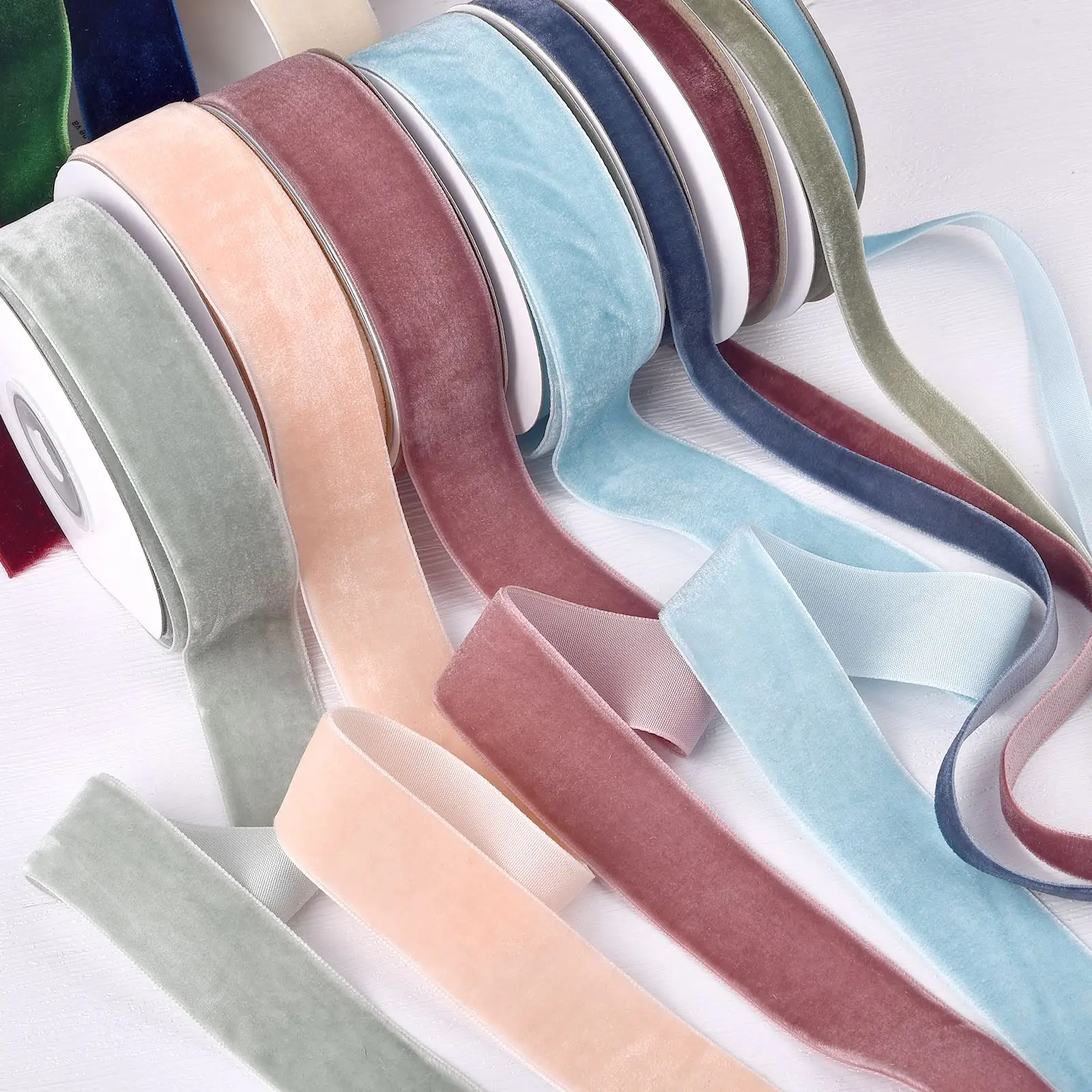 5Yards-Lot-10mm-25mm-Velvet-Ribbon-For-Wedding-Party-Decoration ...