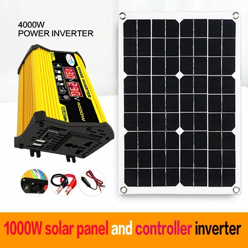 110V-220V-Solar-Panel-System-12V-1000W-Solar-Panel-Battery-Charge ...