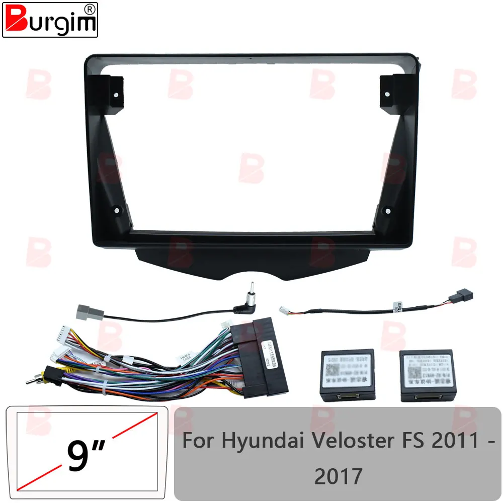 Car-Radio-Fascias-Frame-For-Hyundai-Veloster-FS-2011-2017-9-inch-2DIN ...