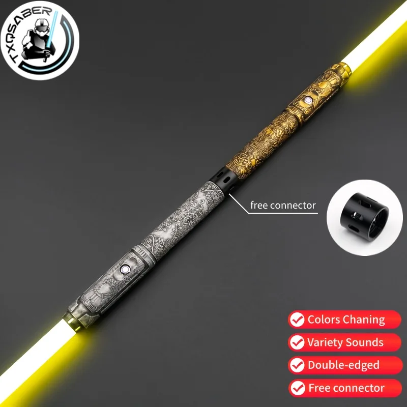 TXQSABER Lightsaber RGB Heavy Dueling Metal Hilt Blade Colors Changing ...
